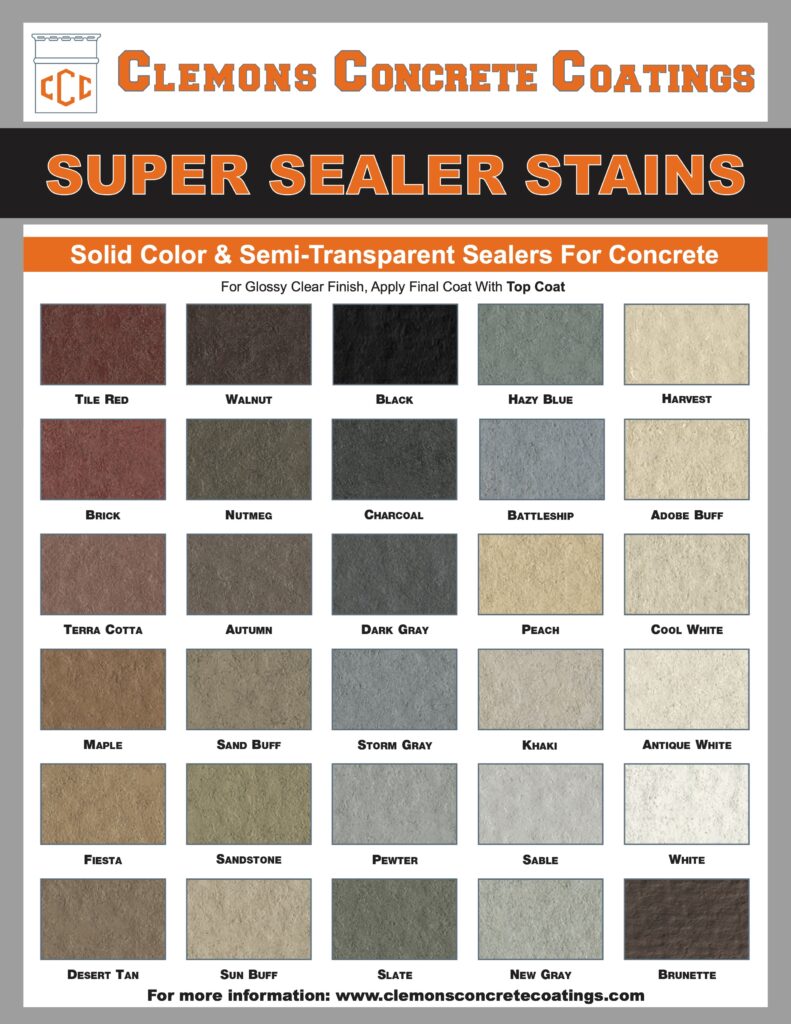 Colors - Cornerstone Concrete Stain