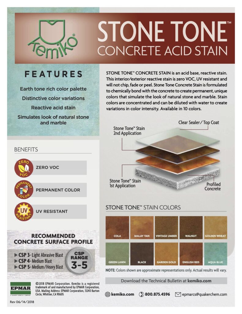 Colors - Cornerstone Concrete Stain